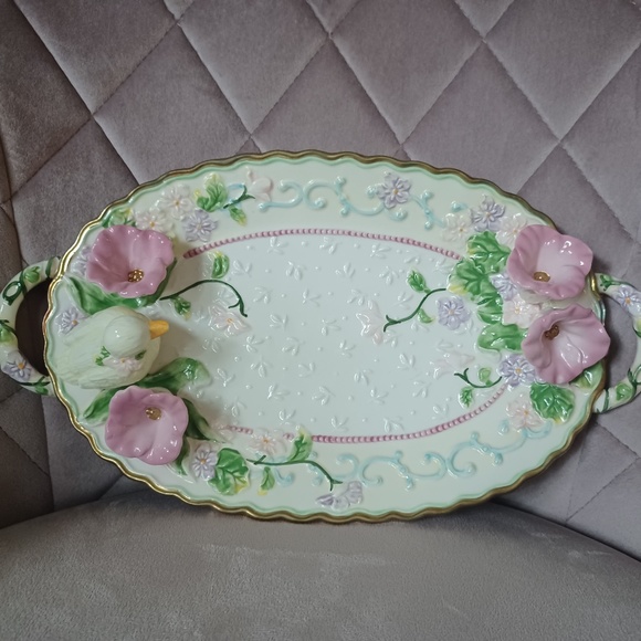 Avon | Accents | Vintage Avon China Springtime Flowers And Duck Platter ...